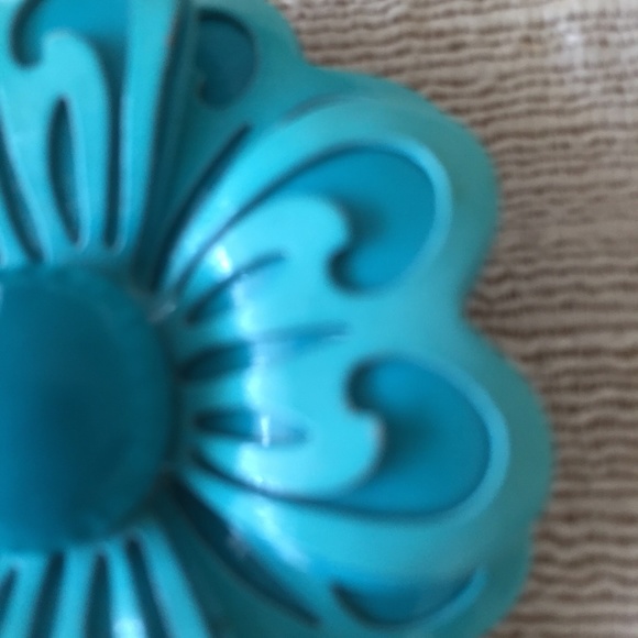 Vintage | Jewelry | Vintage Turquoise Enamel Flower Brooch | Poshmark